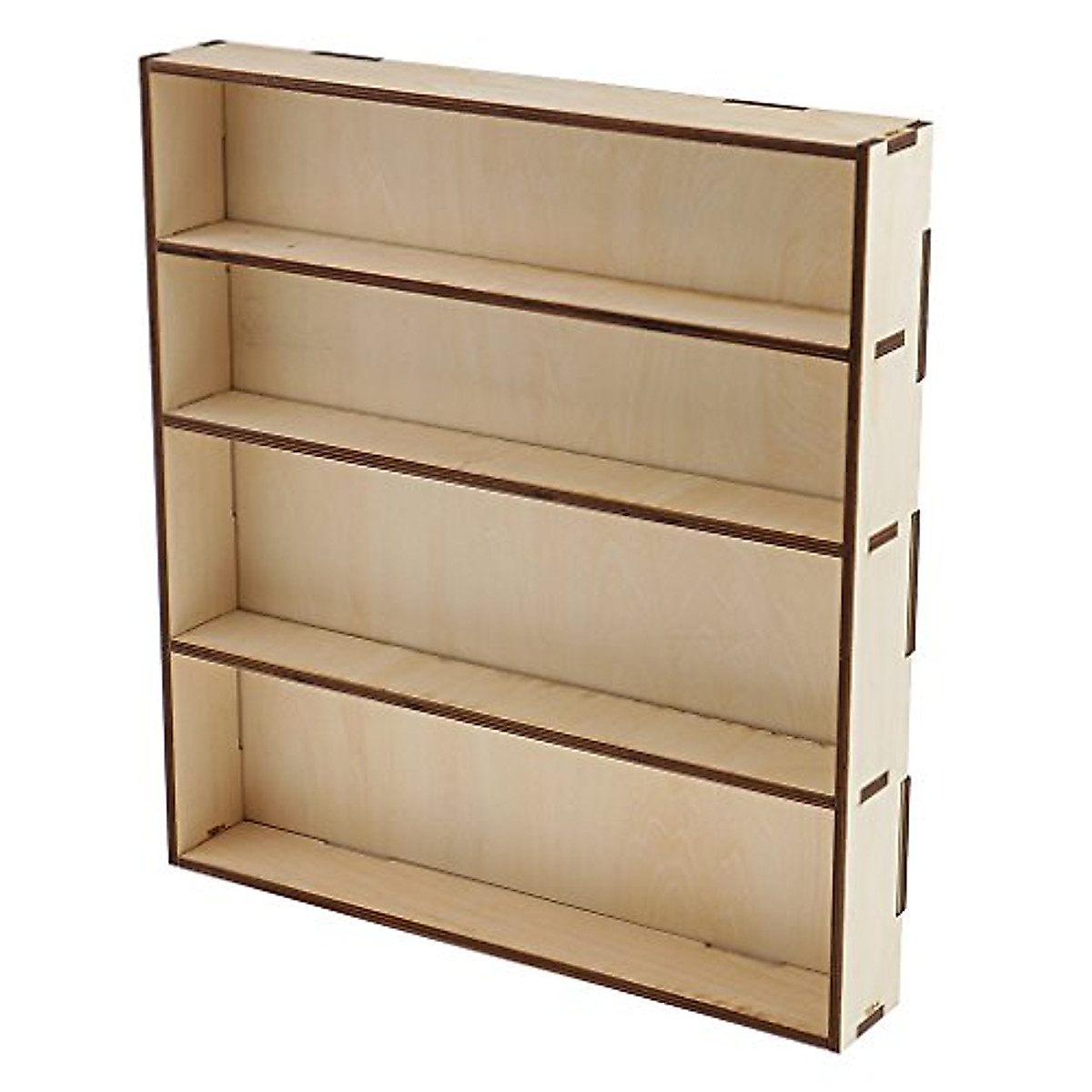 LoveinDIY 2Pcs Natural Wooden Paint Rack Stand Pigment Ink Storage with Cabinet Holder Organizer for Multi Bottles of