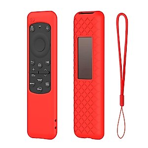 LEFXMOPHY Cover Case for BN59-01432J BN59-01432A BN59-01432 2023 Samsung Smart TV Solar Panel Remote Black Silicone Skin
