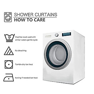 Muuyi Shower Curtain for Bathroom with 12 Hooks, 3D Printing Washable Waterproof Cloth Plant Leaf Fabric, 72 x 72 Inches (Willow), Green