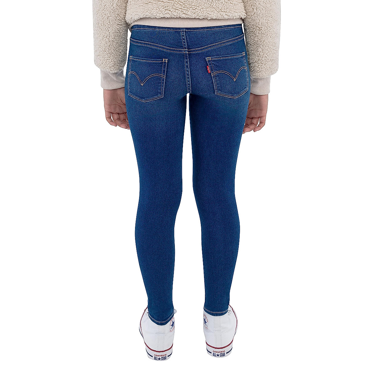 Levi's Girls' Big Skinny Fit Pull On Jeggings, Mandolin, 7