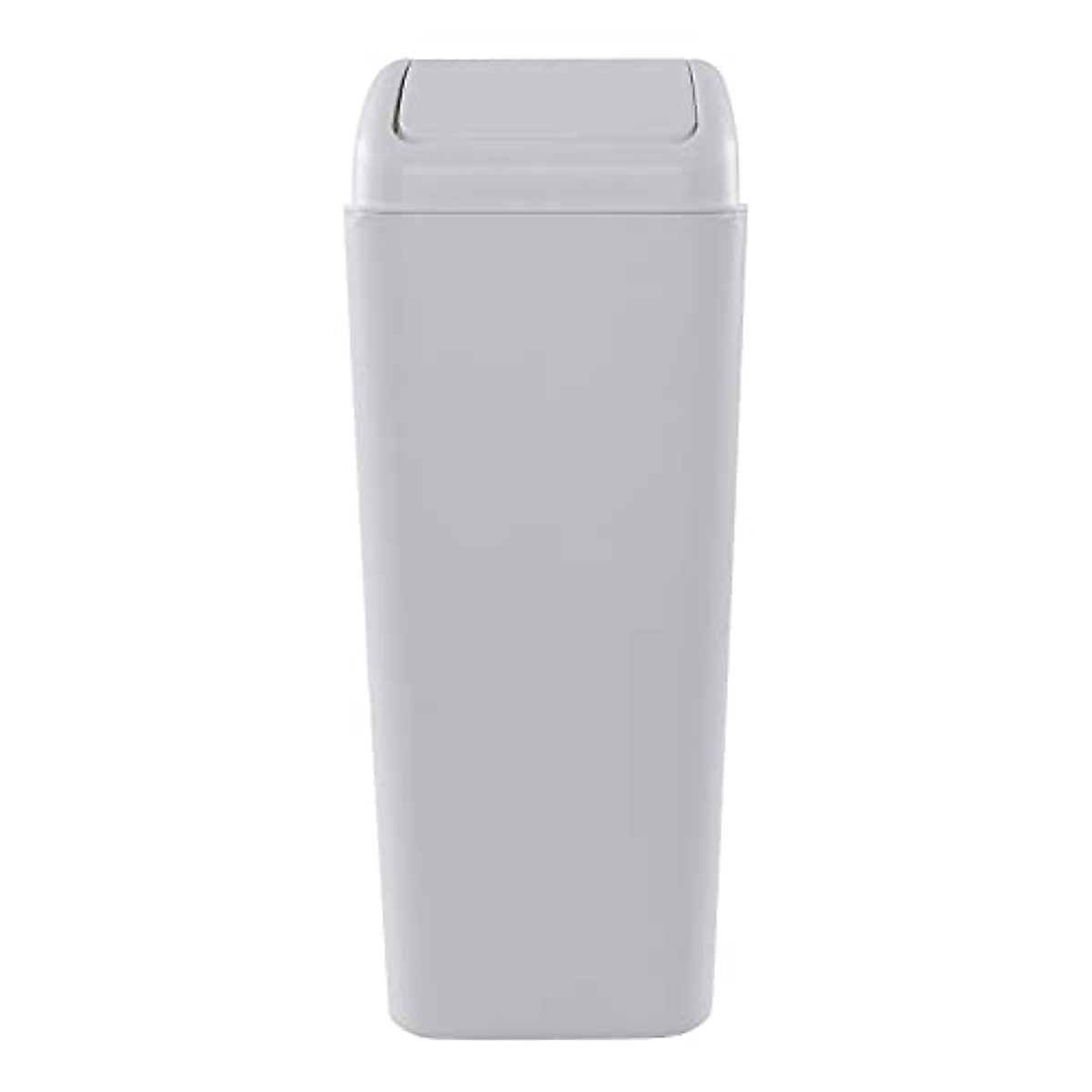 Jandson 14 Liter Swing Trash Can, Slim Trash Bin for Narrow Space, Light Grey