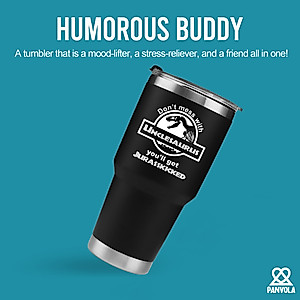 Don't Mess With Unclesaurus You'll Get Jurasskicked Funny New Uncle Gifts From Niece Nephews Brother Fathers Day Tio Birthday Anniversary Retirement Vacuum Insulated Tumbler Stainless Steel (30 oz)