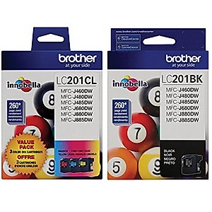 Brother LC2013PKS - C/M/Y - 3 Pack Ink … (LC2013BK/C/M/Y (All Colors))