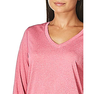 Hanes Women’s Cooldri Performance Long Sleeve V-neck Tee