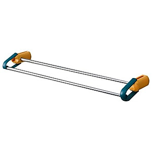 FONDOTIN 1pc Telescopic Storage Rack Pipe Towel Rack Kitchen Towel Organizer Towel Rack Holder Household Storage Shelf Bathroom Storage Shelf Multi Hanger Wall Mounted Clothes Rack Abs