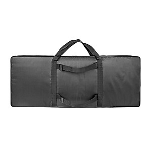 AKOZLIN 61 Keys Portable Padded Keyboard Case,Dimension 40"x6"x16", Electric Piano Keyboard Gig Bag (Black)