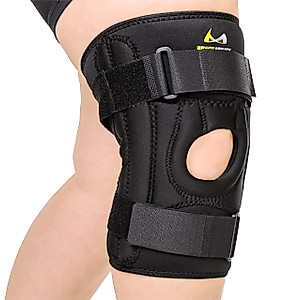 BraceAbility Plus Size Chondromalacia Knee Brace - XXL U-Shaped Patellofemoral Pain Syndrome Under Kneecap Stabilizing Support for Patellar Tendonitis, Meniscus Tears, Arthritis Support (2XL)