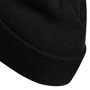 adidas Men's Team Issue Fold Beanie, Black/White F21, One Size