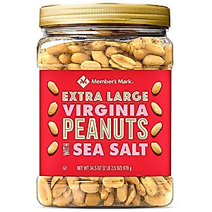 Member's Mark Extra Large Virginia Peanuts (34.5 Ounce), 3 Pack