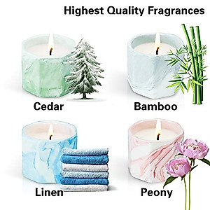 Scented Candles Set, Candles for Home Scented, Aromatherapy Candles for Home, Soy Wax Candles Set 4 x 2 oz, Wonderful Gifts for Mother, Women, Friends and Coworkers, Mothers Day Gifts