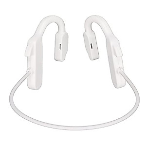 Bone Conduction Headphones, Bluetooth 5.2 Touch Control Wireless Earphone, Open Ear Headphone Sports Headphone for Running, Driving, Biking, Hiking or Driving(White)