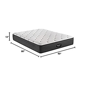 Beautyrest Silver BRS900 13 inch Plush Euro Top Mattress, Queen, Mattress Only