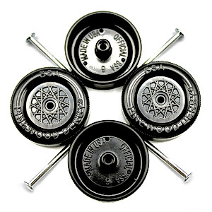 Pine Derby Car BSA Speed Wheels and Axles Kit | Professionally Lathed | Pinewood Car Wheels