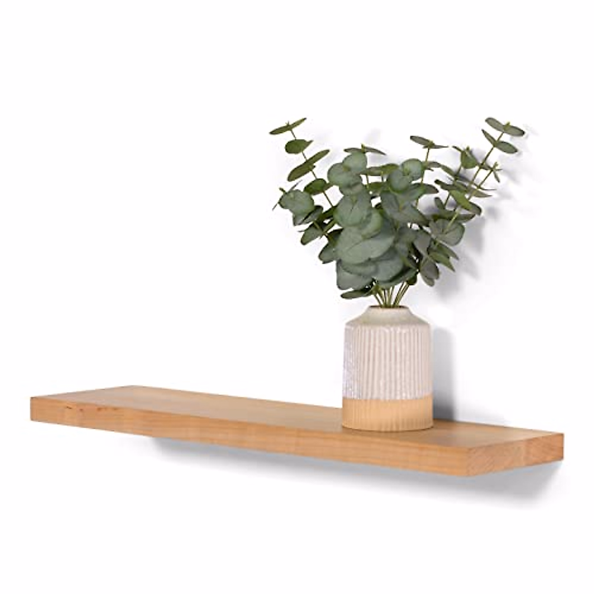 DAKODA LOVE | Solid Maple Wood Floating Shelf | Premium Craftsman Quality (30" L x 8" D x 1.38" H)