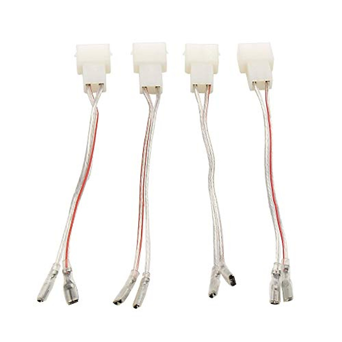 RED WOLF Door Dash Tweeter Speaker Wire Harness Replacement for Honda Civic Accord Odyssey Civic CRV Install Adapter Connector 6 PCS