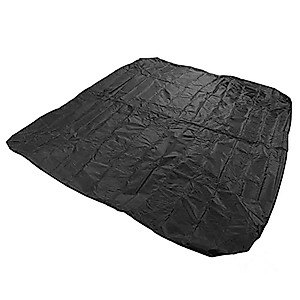 Mothinessto Spa Bath Rainproof Cover, Tear Resistant Dustproof Outdoor Spa Tub Cover 190 Silver Coated Polyester Taffeta for Garden(Black)