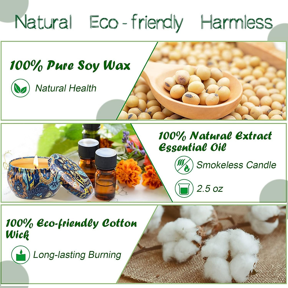 Scented Candles Gift Set for womem, 9 Pack Aromatherapy Candles for Home Scented, 180 Hour Long Lasting Soy Candle Lavender Candle Birthday Chrismas Gifts for Women Mom Bath Spa Yoga Candles