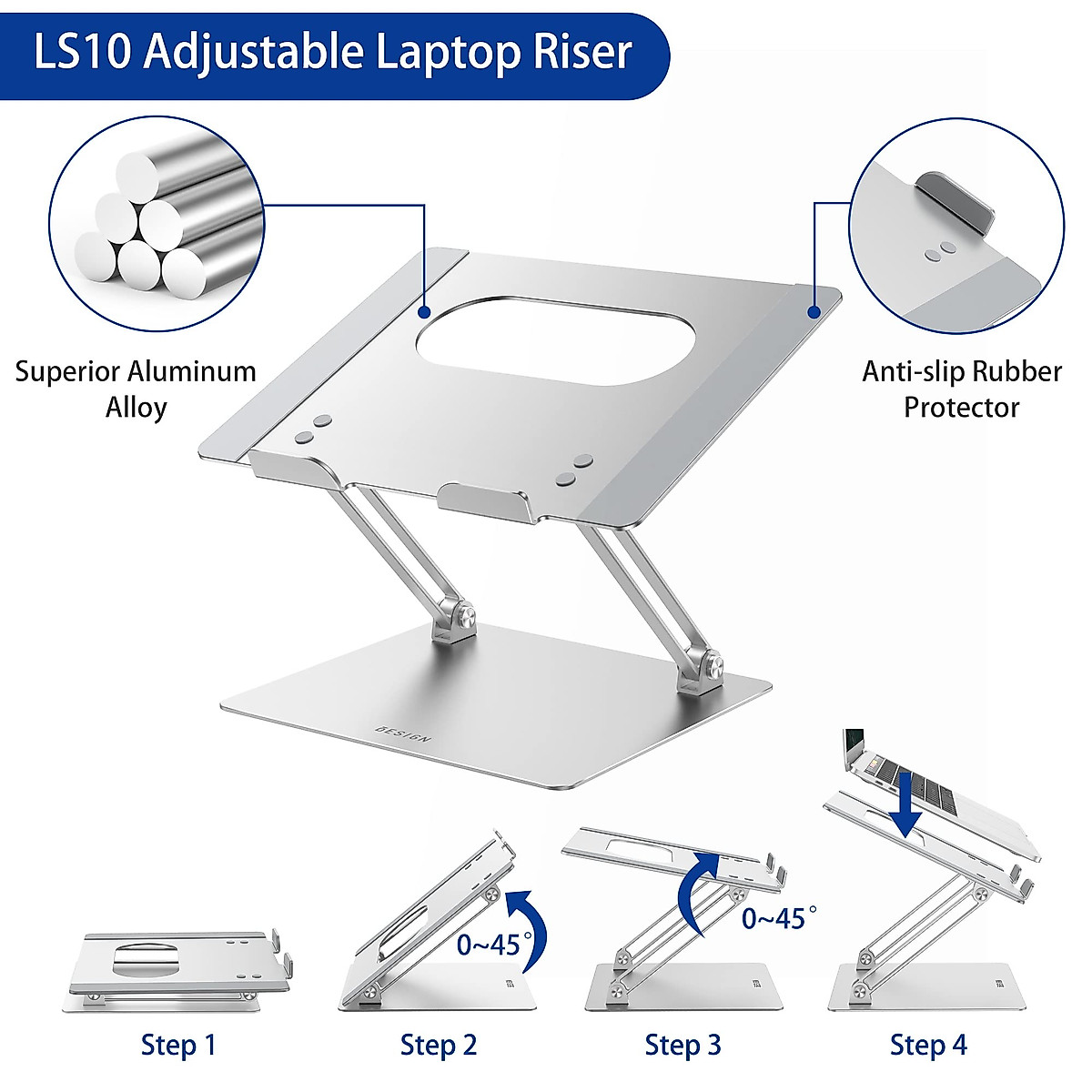 BESIGN LS10 and LSX6N Ergonomic Laptop Stand