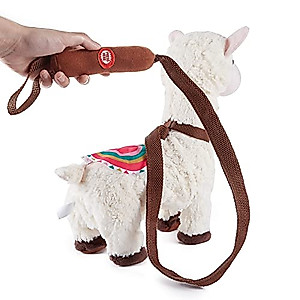 Think Gizmos Boppin, Shakin, Walking Llama Toy. Plush Musical Dancing Toy - Robotic Walk Along Animal for Boys & Girls Aged 3,4,5,6,7,8,9,10