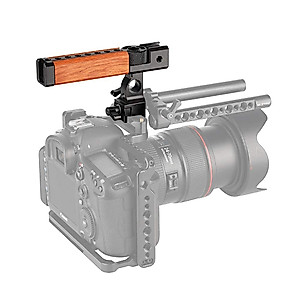 NICEYRIG Camera NATO Top Handle Handgrip with 15mm Rod Clamp Cold Shoe Mounts QR for DSLR Cameras/Camcorder/Action Cameras Cages