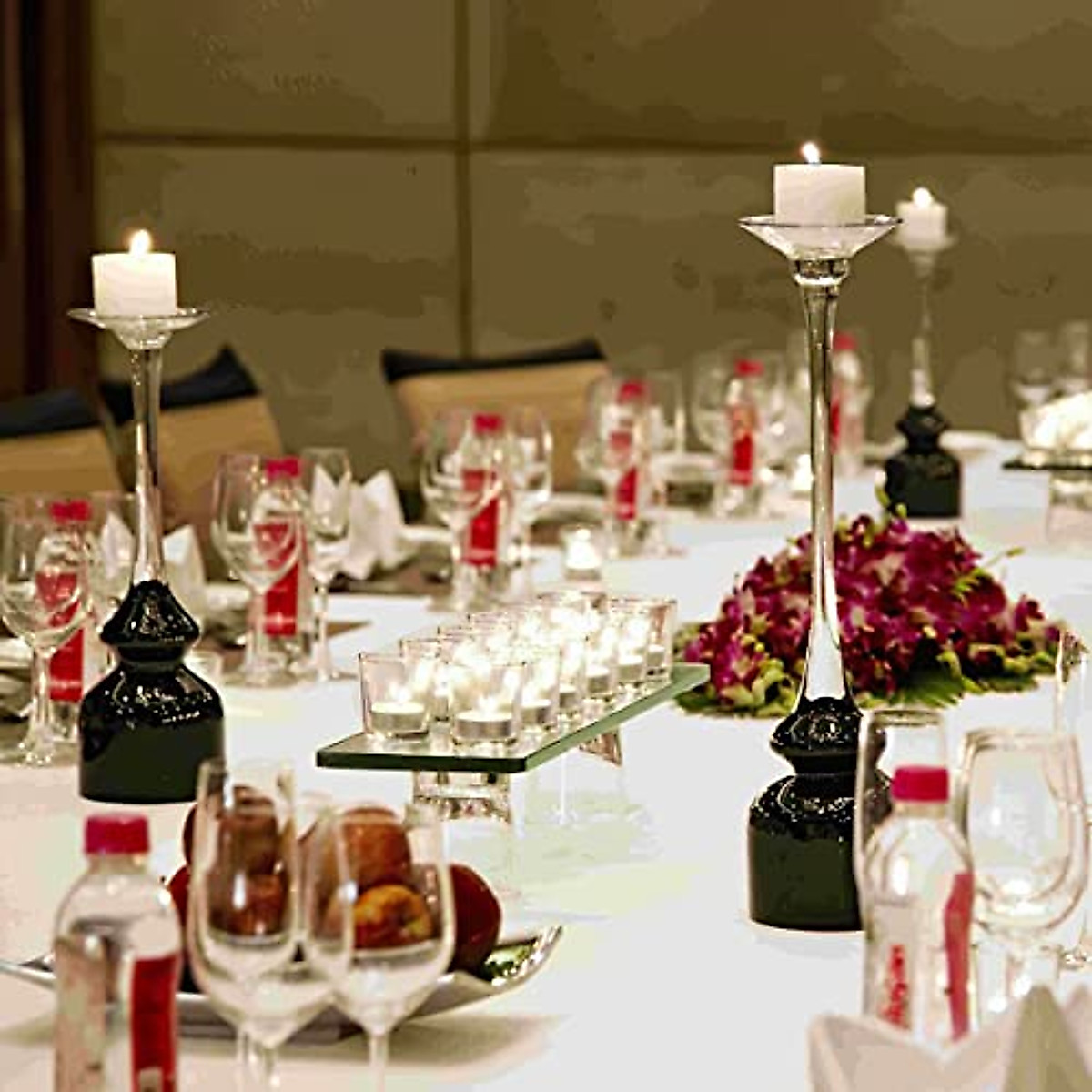 Yusevot Unscented White Votive Candles Bulk, 36 Packs Small 1.5 inch Wax Candles for Wedding, Party, Holiday & Home, 10 Hours Burning