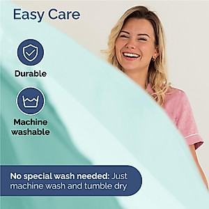 Full Size 4 Piece Sheet Set - Comfy Breathable & Cooling Bed Sheets Set - Hotel Luxury Bedding for Women, Men, Kids & Teens - Deep Pockets, Easy-Fit, Super Soft & Wrinkle Free - Oeko-Tex - Spa Blue