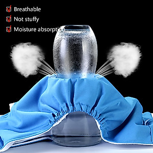 3 Pack Reusable Adult Cloth Diaper with Diaper Inserts, Teen Adult Diapers, TPU Leak-Proof Nappy Cover, Incontinence Nappy