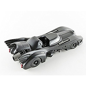 Dc Comic 1989 Batmobile With 2.75" Batman Metals Diecast Vehicle With Figure, Black