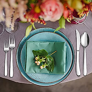 40-Piece Heavy Duty Silverware Set, HaWare Stainless Steel Solid Flatware Cutlery for 8, Modern & Elegant Design for Home/Hotel/Wedding, Mirror Polished and Dishwasher Safe