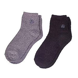 Earth Therapeutics Aloe Socks - Double Pack - Gray/Black (2 Pairs) Gray/Black