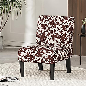 Christopher Knight Home Kassi Fabric Dining Chair, Milk Cow 29.5D x 22.75W x 32.5H in