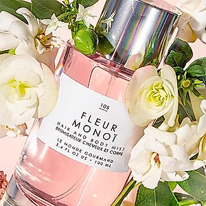 Le Monde Gourmand Fleur Monoi Hair & Body Mist - 3.4oz (100ml) - Floral, Coconut Fragrance Notes