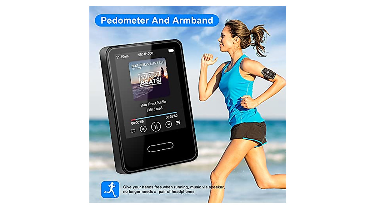 Tenwaa Bluetooth MP3 Player - 16GB Hi-Fi Touchscreen