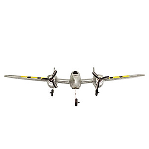 PLRB TOYS RC Plane Remote Control Airplane RTF 2.4GHz 2CH Radio Control P38 Lighting Aircraft for Beginner