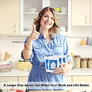 JULMELON Large Disposable Aprons 50 PCS 44 X 30 Clear Plastic Aprons Disposable Adults Painting Aprons Disposable Smocks for Adults Painting Cooking Picnic Party Etc