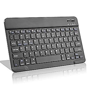 Samsung Galaxy Tab S7/S8/S9 Wireless Keyboard,Universal Slim Portable Bluetooth Keyboard Compatible with Samsung Galaxy Tab S7/S8/S9 Keyboard with Built in Rechargeable Battery,Black