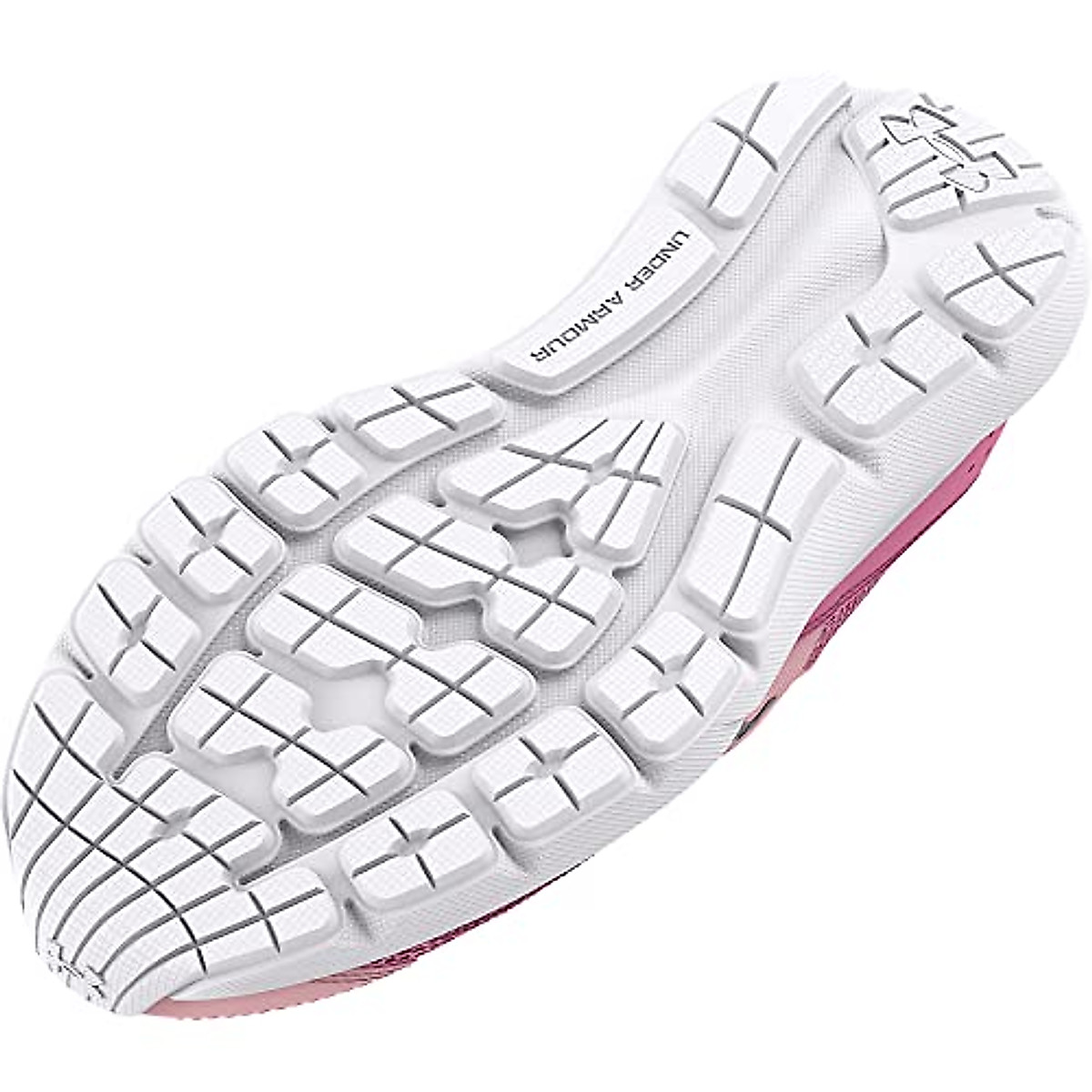 Under Armour Girl's Little Kid Pre School Surge 2 Slip On, (600) Prime Pink/Flamingo/Metallic Silver, 2