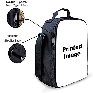 Belidome Kids Boys Lunch Kits 3D Basketball Insulated Lunchbag with Side Mesh Pocket for Toddler