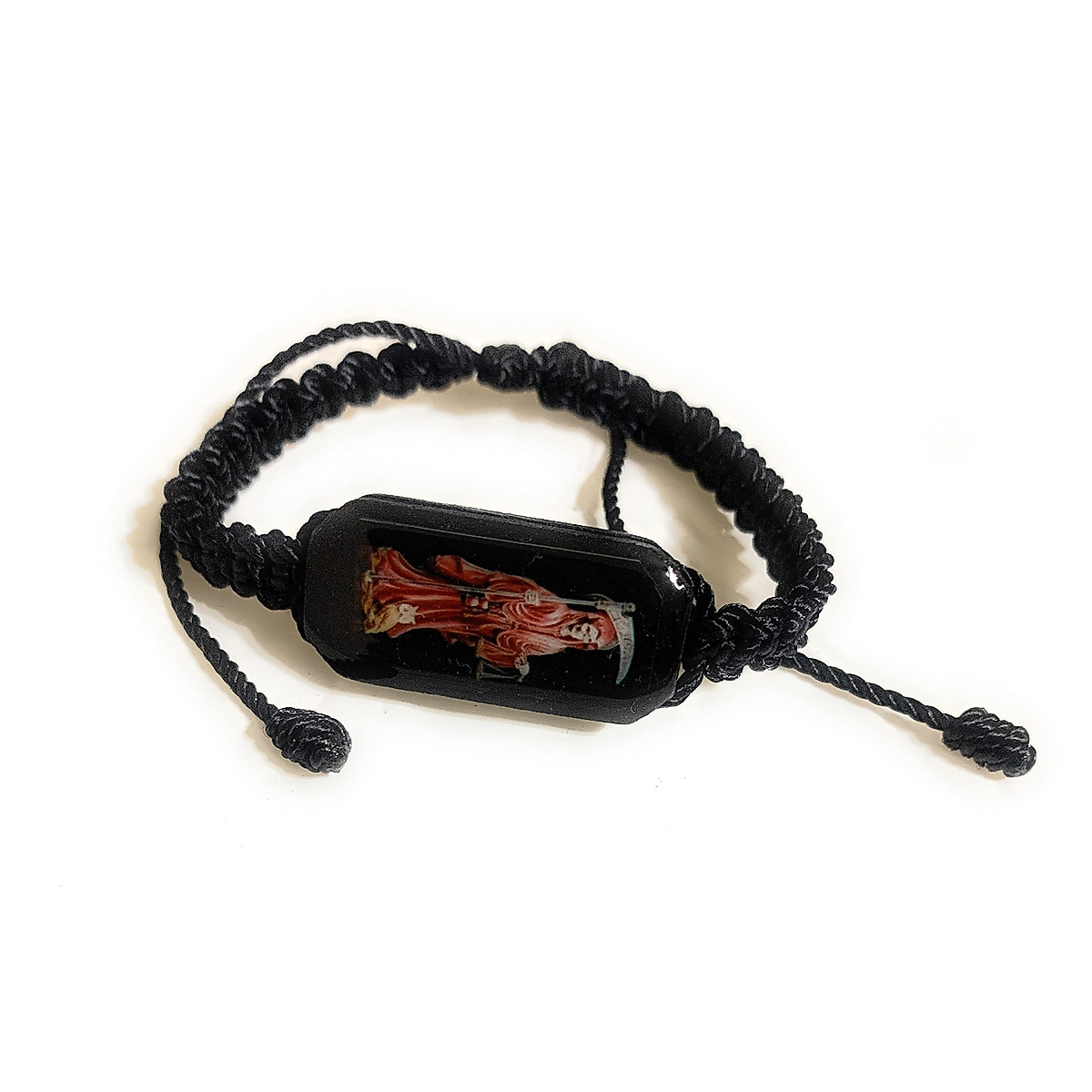 Chavarrieta Black Thread Bracelet Pulsera Roja de hilo de la Santa Muerte