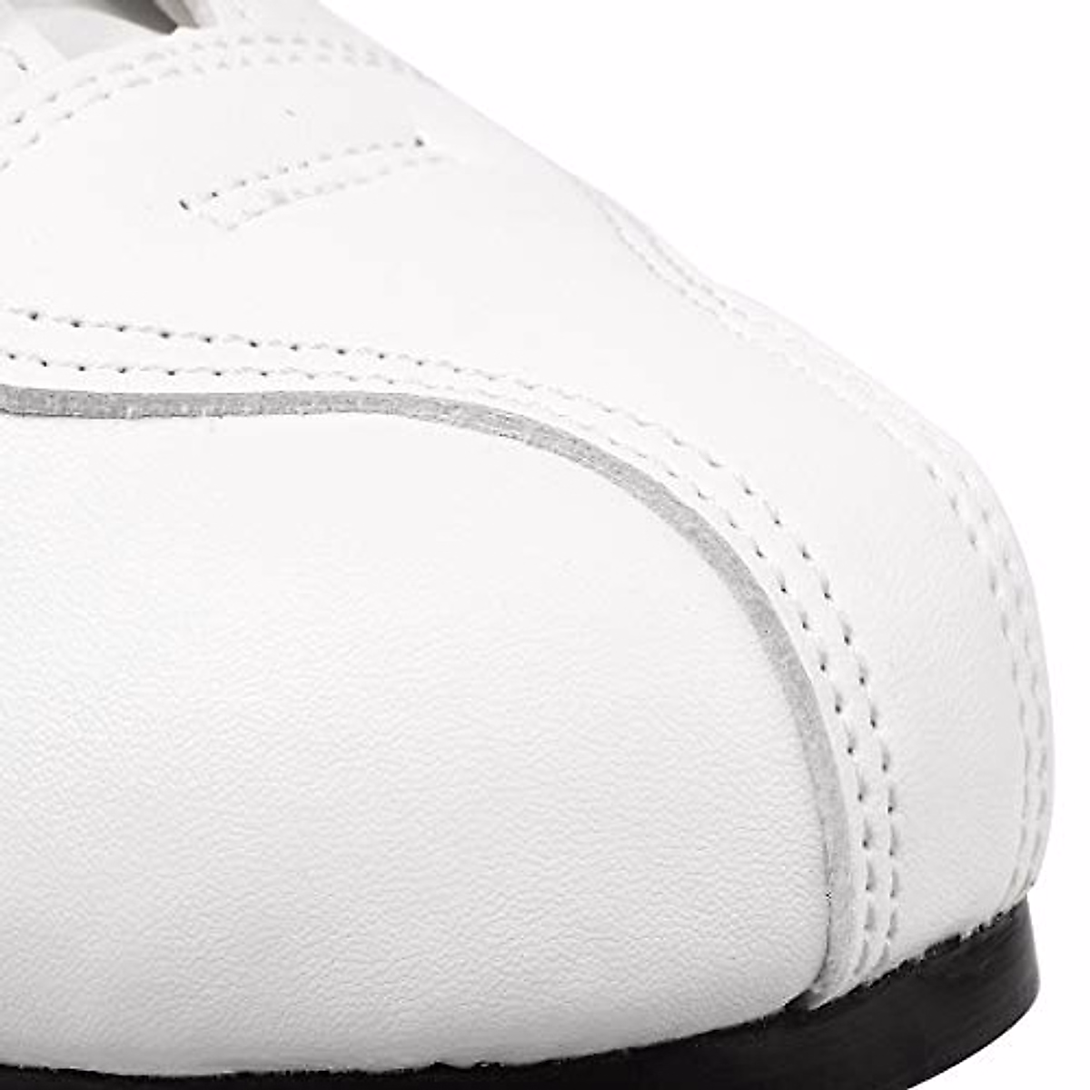 XUDREZ Roller Skates Adjustable Soft Leather High-top Roller Skates Four-Wheel Roller Skates Fun Shiny Roller Skates for Adult, Boys, Girls (White Flash Wheel,Women's 9.5 / Men's 8)