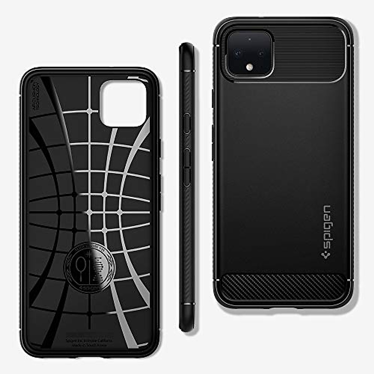 Spigen Rugged Armor Designed for Google Pixel 4 Case (2019) - Matte Black