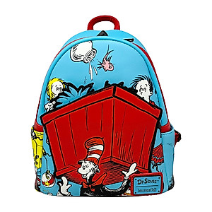 Loungefly Dr Seuss Thing 1 and 2 Interactive Cosplay Womens Double Strap Shoulder Bag Purse
