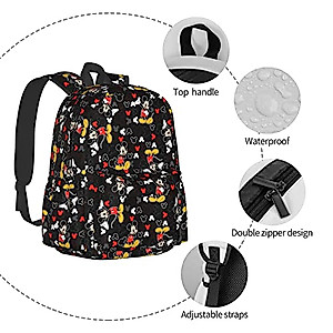 Raoirlw Mic-key Backpack Cartoon 17 Inch Laptop Backpack Travel Backpack