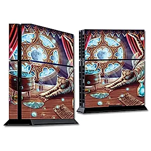 MightySkins Skin Compatible with Sony PS4 Console - Cauldron Cat | Protective, Durable, and Unique Vinyl Decal wrap Cover | Easy to Apply, Remove, and Change Styles | Made in The USA