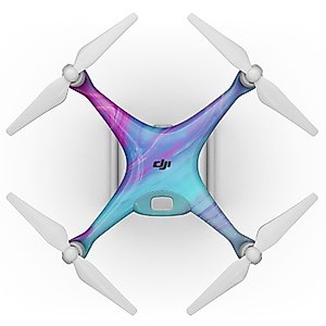 Design Skinz Design Skinz Marbleized Pink Ocean Blue v32 Full-Body Wrap Decal Skin-Kit Compatible with The Drone DJI Mavic Air