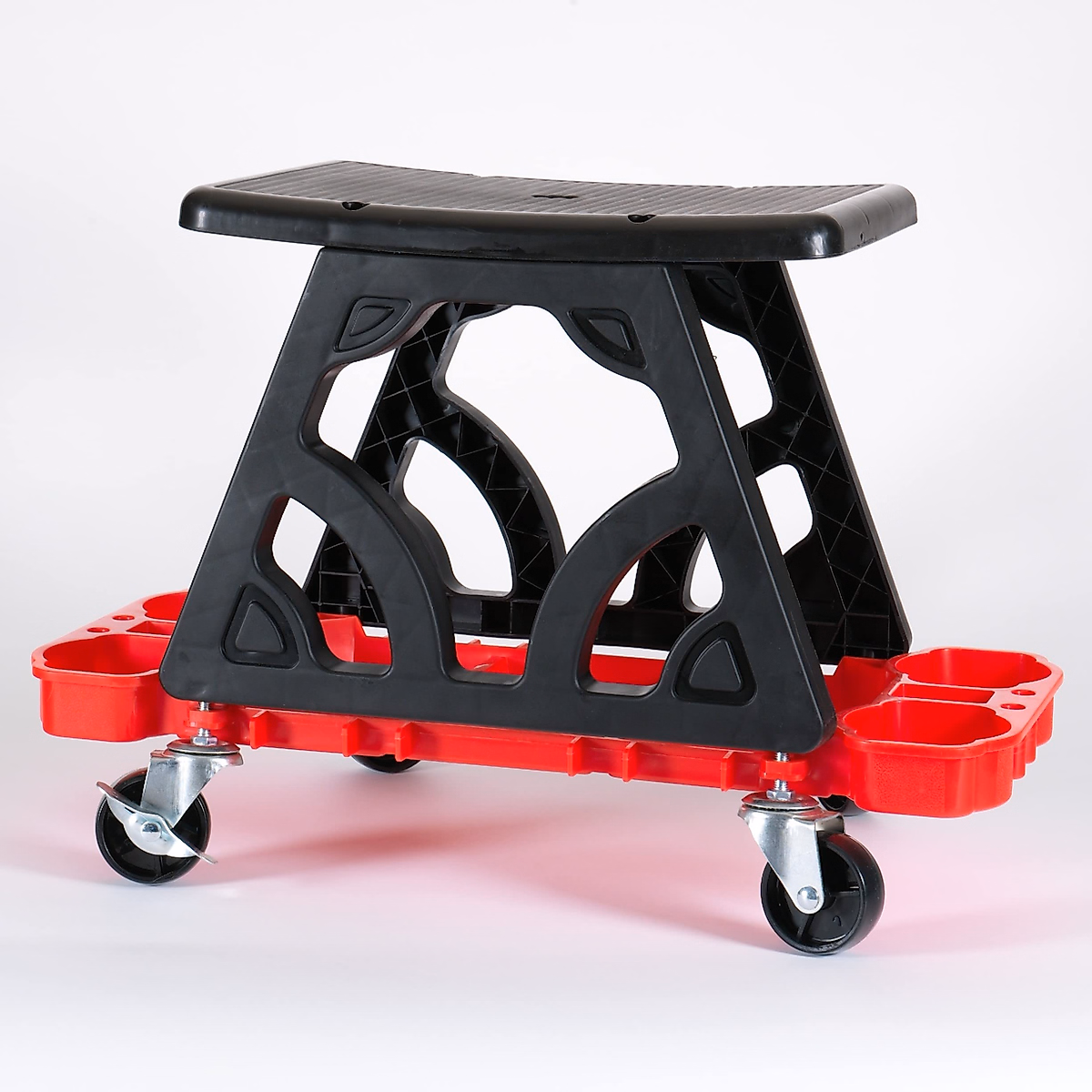 Rhino Bilt Creeper Detailing Seat Rolling Shop Stool w/Tool Storage Mechanic