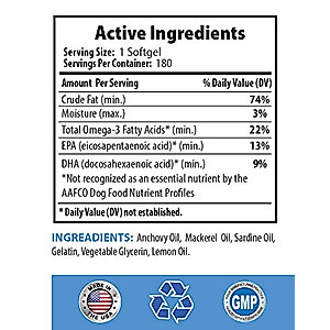 cat Omega 3 Fatty acids - Omega 3 Fatty ACIDS for Pets - Dogs and Cats - Premium Health - cat Joint Health Treats - 360 Softgels (2 Bottles)