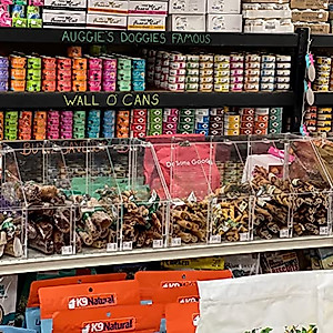 FixtureDisplays® Clear Acrylic Candy Bin Partitioned Dry Food Display Spices Container Retail Donut Cookie Bin Ships Knock Down 100826-NF