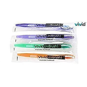 Vivid UniBrush I, 10 Pack, Corded Electric, Toothbrushes for Adults
