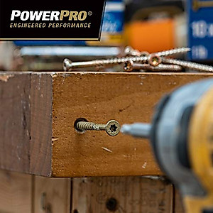 Power Pro Premium Exterior Wood Screws (#10 x 3-1/2") - 1000pc